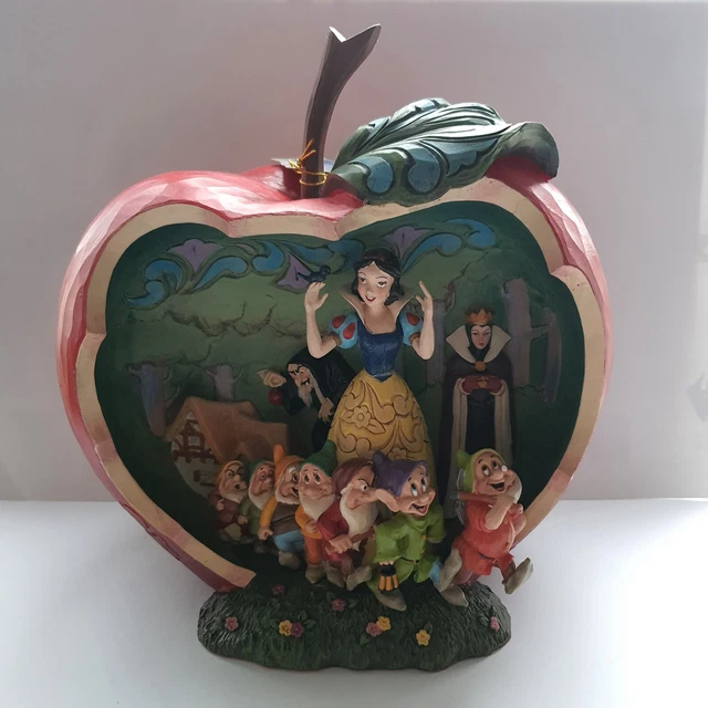 DISNEY TRADITIONS SNOW White Apple Scene Masterpiece Figurine 6010881 £ ...