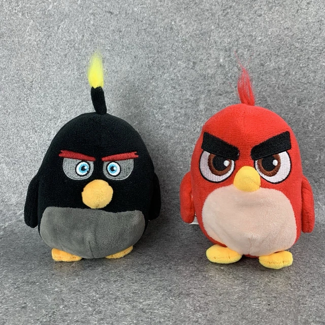 ANGRY BIRDS RUSS Red Roy and Bomb Bird Plush Soft Toy 2019 Angry Birds ...
