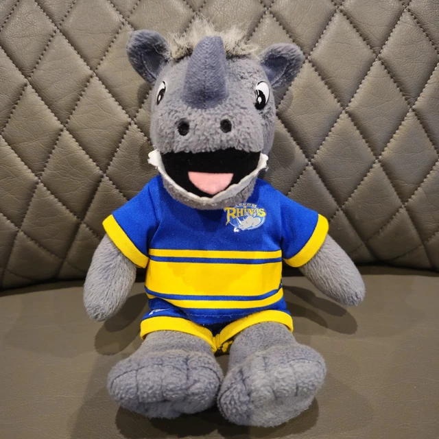 LEEDS RHINOS PLUSH Mascot Soft Toy Official Merchandise - Ronnie The ...