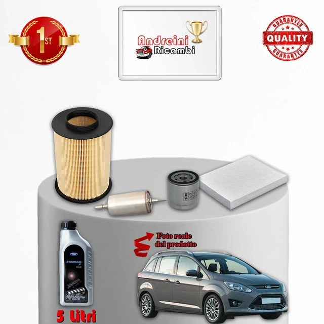 SET ENTRETIEN 4 Filtres Et Huile Ford Grand C-Max 1.6 77KW 105CV Partir ... SET ENTRETIEN 4 Filtres Et Huile Ford Grand C-Max 1.6 77KW 105CV Partir ...