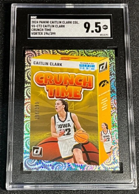 2024 PANINI CAITLIN Clark Col. Crunch Time Vortex Caitlin Clark RC /399 ...