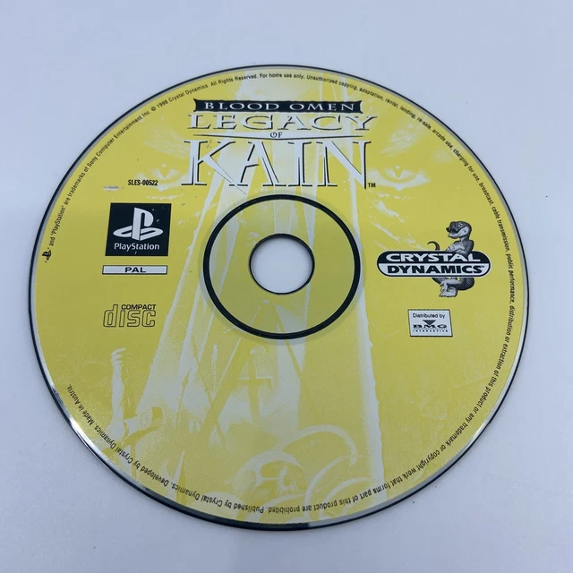 SONY PLAYSTATION 1 PS1 Blood Omen Legacy Of Kain Jeu Bon État Rare ...