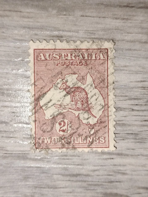 RARE 1915 AUSTRALIAN Kangaroo Two Shillings Stamp (2/-) - Rare ...