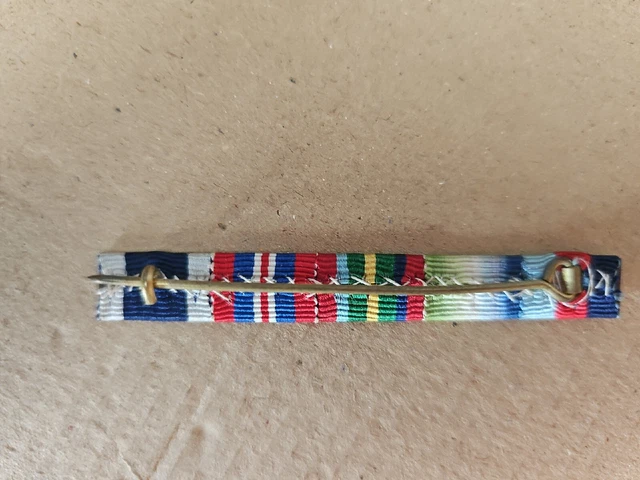 BRITISH ARMY WW2 Medal Ribbon Bar Pacific Atlantic Long Service Navy ...