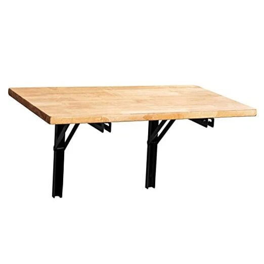 WALL MOUNTED FOLDING Workbench Heavy Duty Fold Down Table Utility ...