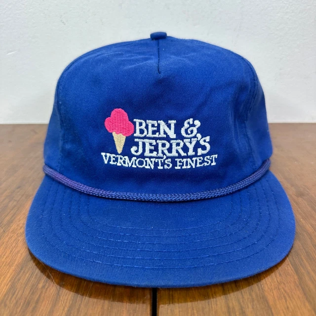 VINTAGE BEN AND Jerry's Ice Cream Vermont's Finest Snapback Rope Hat ...
