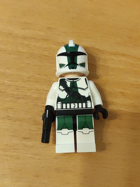 LEGO STAR WARS Figur Minifigur Clone Trooper Commander Green Phase 1 ...