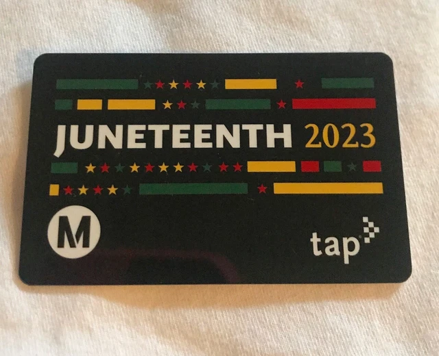 METRO TAP 2023 Black History Month Bus Subway Transit Fare Collectible ...