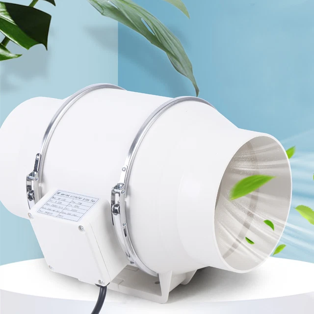 INLINE DUCT FAN Air Ventilation Extractor For Bathroom Kitchen Exhaust ...