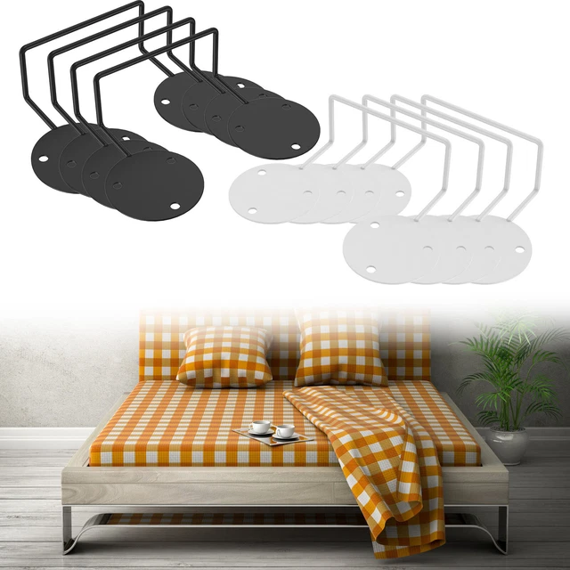 4PCS MATTRESS SLIDE Stopper Carbon Steel Mattress Gripper Anti-Slip DR ...