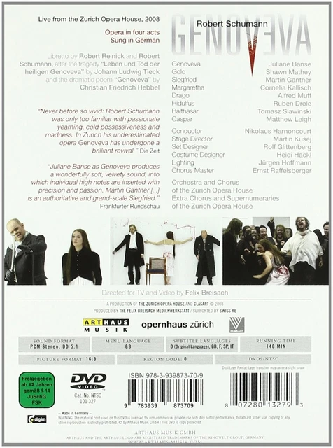 GENOVEVA (DVD) JULIANE Banse Alfred Muff Cornelia Kallisch (US IMPORT ...