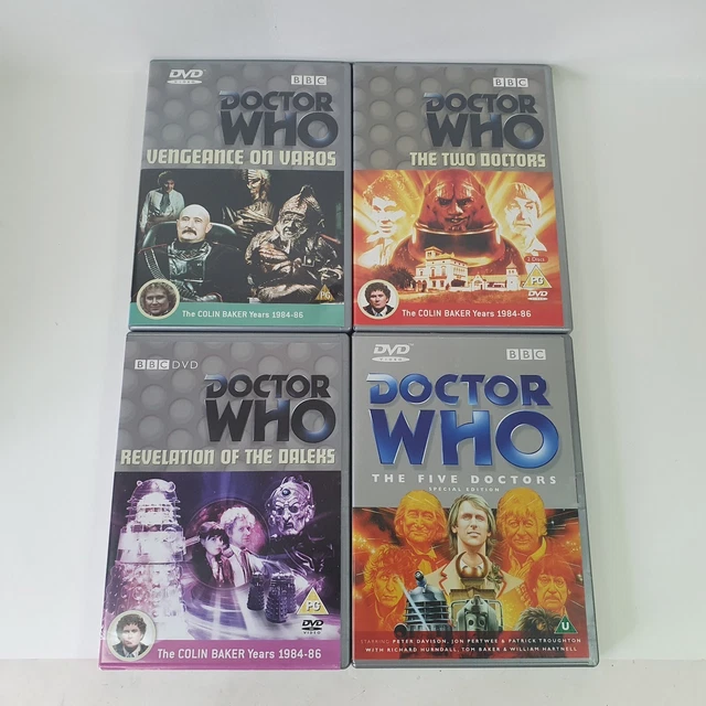 DOCTOR WHO DVD Bundle: Five Doctors, Daleks, Varos, Two Doctors - 4 ...