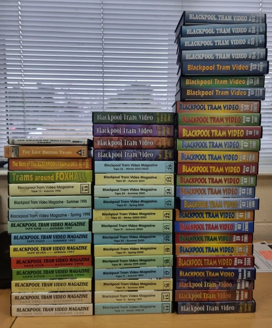 **CLEARANCE** HUGE BLACKPOOL Tram VHS Video Tape Collection! FREE ...
