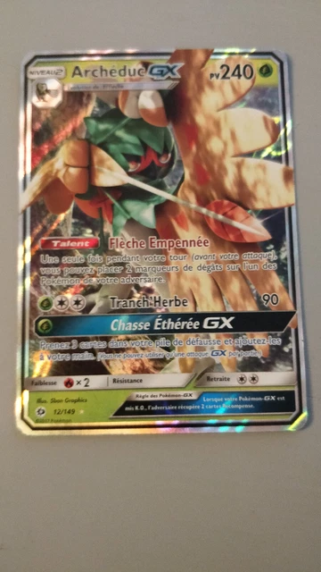 CARTE POKÉMON ARCHÉDUC GX - Soleil et Lune SL1 12/149 - FR EUR 7,00 ...