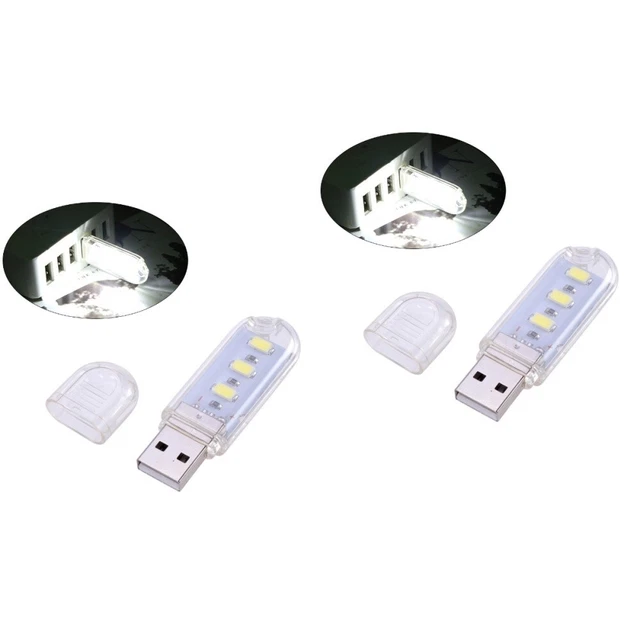 2 COUNT COMPUTER Desk Light LED Keyboard Mobile Power Night £6.49 ...
