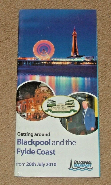 BLACKPOOL TRANSPORT BUS & Tram Timetable Guide - Summer 2010 - Never ...