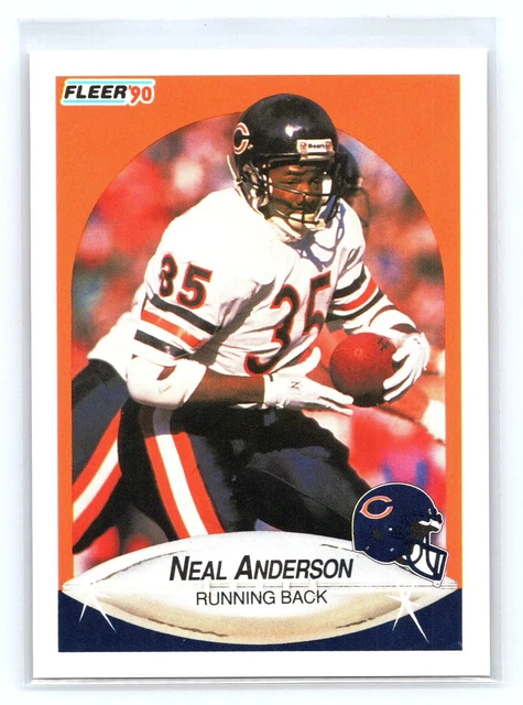1990 FLEER 288 Neal Anderson Chicago Bears carte de football EUR 2,00 ...