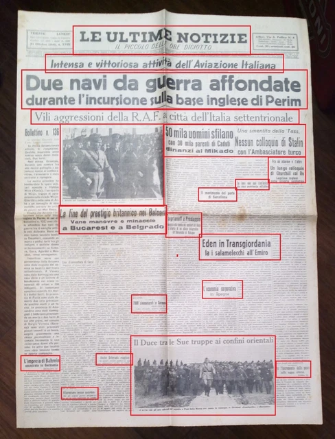 WW2-MAGNIFICA FOTO DEL Duce Tra Le Sue Truppe Ai Confini-Del 21-10-1940 ...