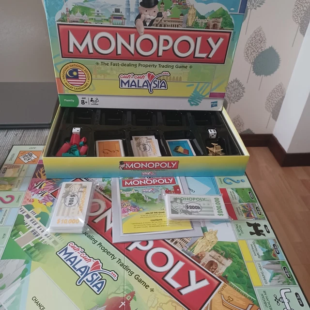 MONOPOLY MALAYSIA MAYAYSIAN National edition in English rare complete £ ...