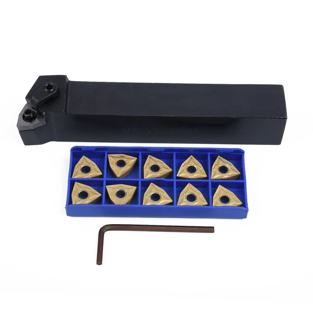 PORTE-OUTIL DE TOURNAGE de tour stable et durable + 10 pièces inserts en carbur EUR 69,11 ...