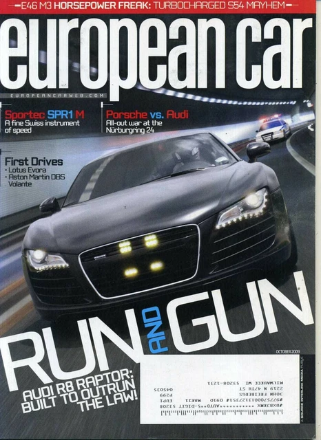 EUROPEAN CAR OCTOBER 2009 Gemballa Tornado GTS, Sportec SPR1M, R8 ...