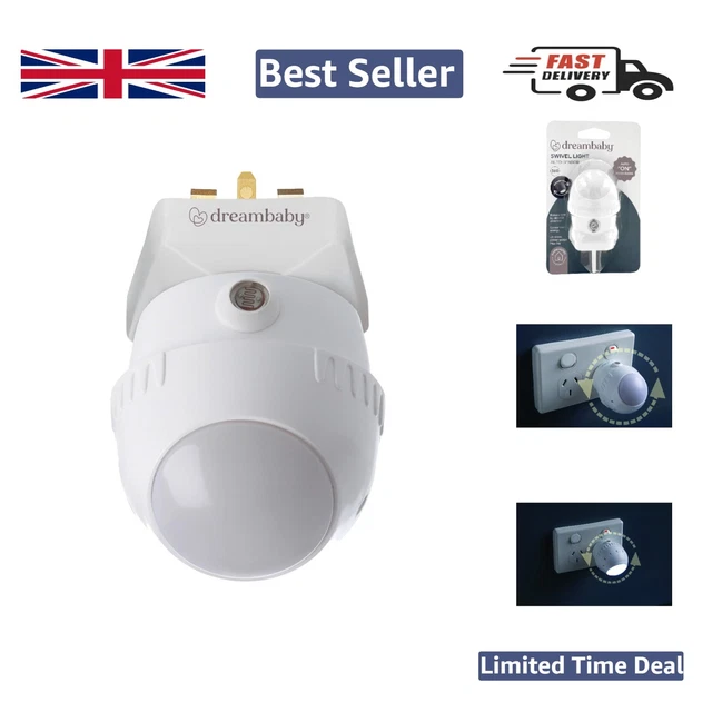 ULTRA LOW POWER LED Night Light - Swivel Auto-Sensor Design for Safe ...
