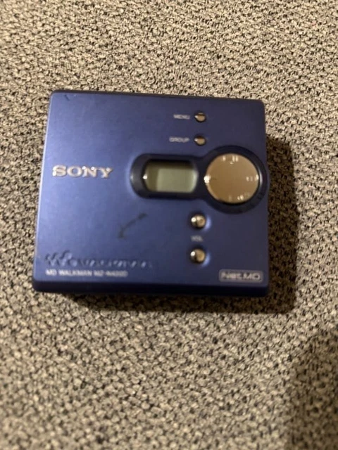 SONY MD WALKMAN - MZ-N420D Blue Minidisc Player W/ New Battery $176.00 ...