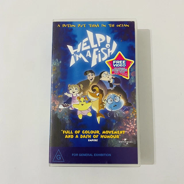 HELP! I'M A Fish (VHS, 2000) Universal Rare Animated Movie - Great ...