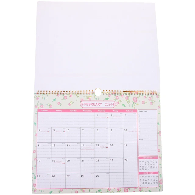CALENDRIER MURAL CALENDRIER anglais Calendrier mensuel Calendrier mural ...