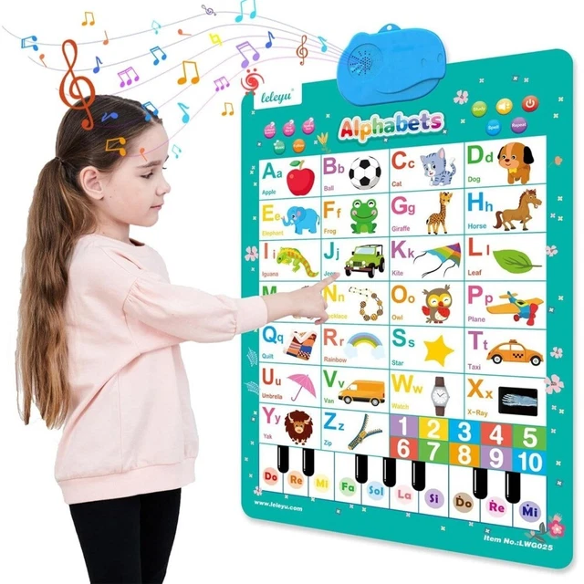 ABC NUMBERS ANIMAL Alphabet Wall Chart for Toddlers Kids Gifts £26.24 ...