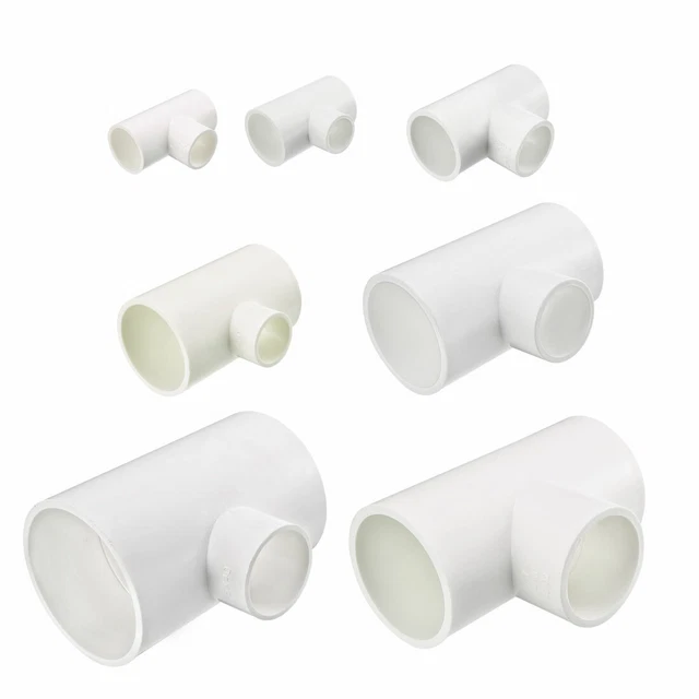 SLIP REDUCING TEE PVC Pipe Fitting T-Shaped Connector Part £6.12 ...