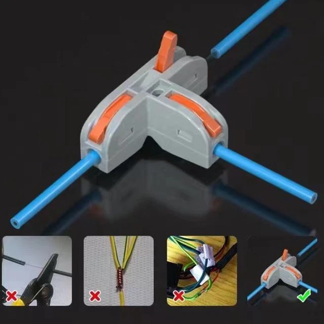 CONNECTEUR FILAIRE EFFICACE de type T pour lumières DEL et connexions ...