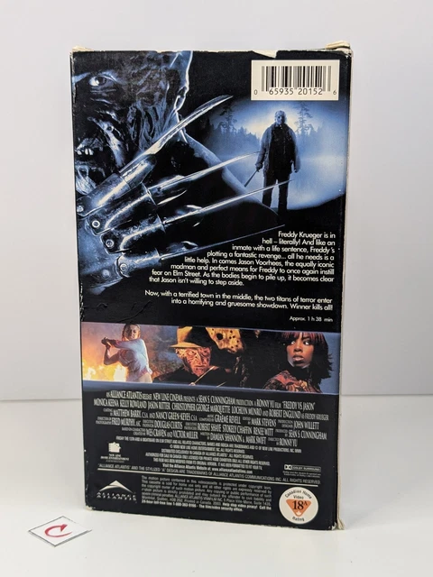 FREDDY VS. JASON (VHS, 2004) Horror OOP Friday The 13th Nightmare $46. ...