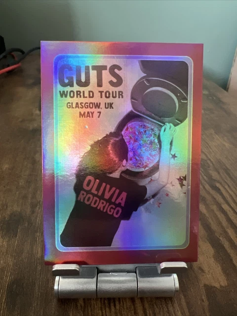 OLIVIA RODRIGO GUTS World Tour Official Trading Card Glasgow n1 EUR 58 ...