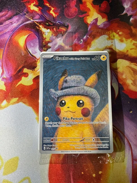 POKÉMON TCG | Pikachu with Grey Felt Hat | Van Gogh Promo | SVP085 ...