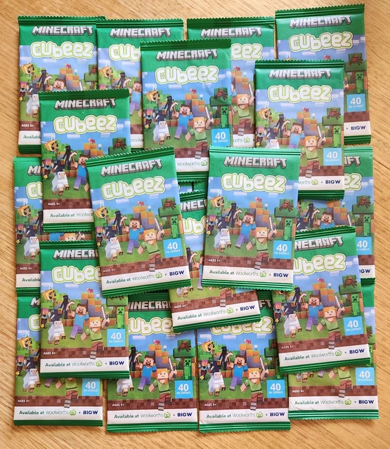 NEW MINECRAFT CUBEEZ 2025 Woolworths x20 Unopened Packs $5.00 - PicClick AU