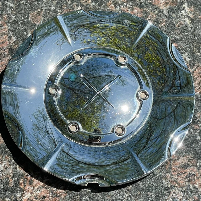 KMC X WHEELS custom wheel center cap, chrome, part number 620460F-2 03 ...