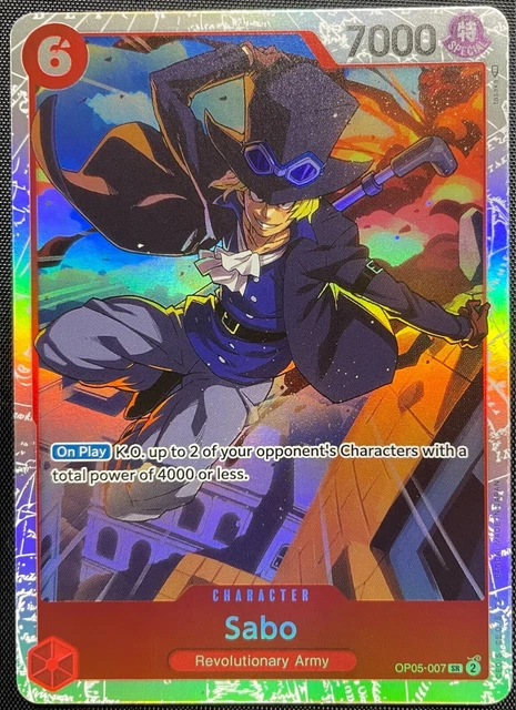 SABO OP05-007 SR One Piece Card Game English NM EUR 2,88 - PicClick IT