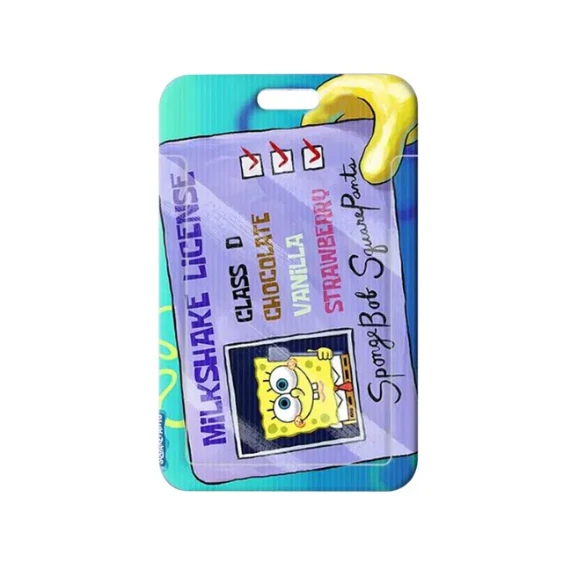 SPONGEBOB CARD HOLDER Cover Anime Cartoon ID Card Protective Cover ...