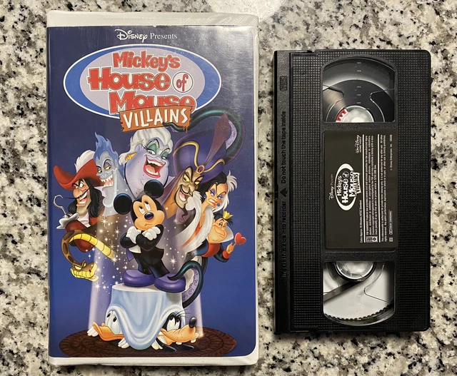 DISNEY MICKEYS HOUSE Of Mouse Villains - VHS TAPE Clam Shell EUR 5,20 ...