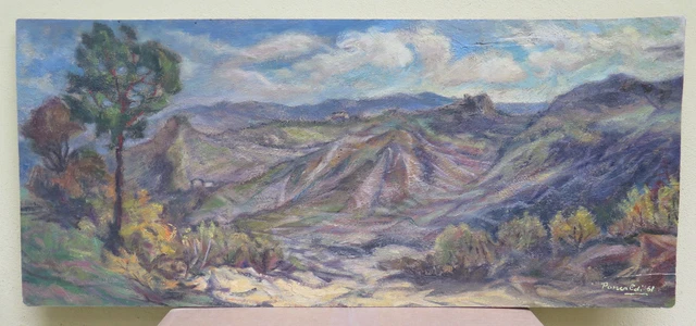 TABLEAU HUILE SUR Table Signé Pancaldi Paysage Emilia Romagna Campagne Peinture EUR 302,50 ...