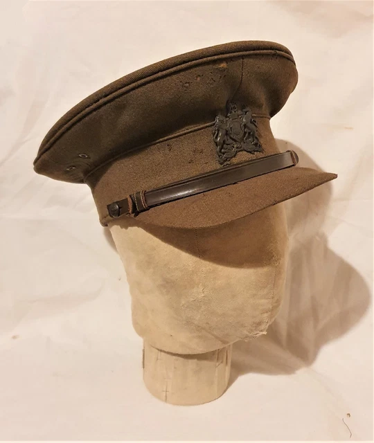 ORIGINAL WW2 BRITISH Army Officers General Service Corps Peaked Cap £64 ...
