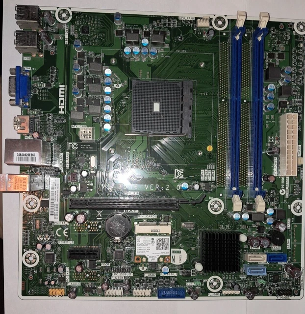 HP PAVILION 550-112NA PC Motherboard Main Board MS-7906 VER 2.6 AMD FM2 ...