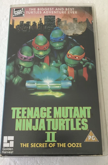 TMNT VHS RARE Teenage Mutant Ninja Turtles II Secret Of The Ooze Video 90s UK $85.00 - PicClick AU