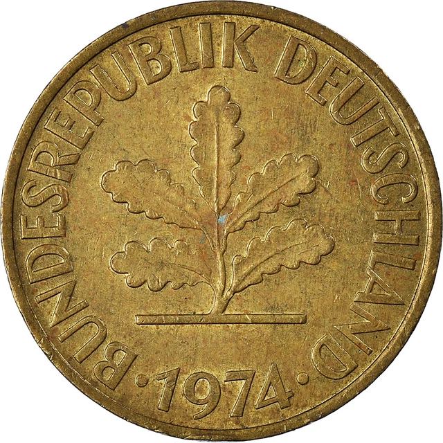 [#974726] COIN, GERMANY - FEDERAL REPUBLIC, 10 Pfennig, 1974 $8.00 ...