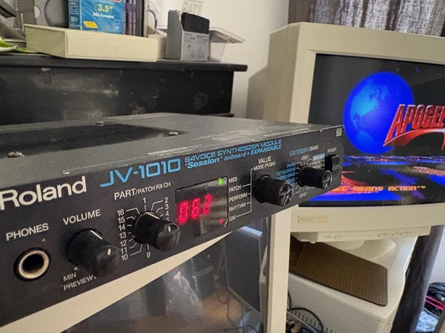 ROLAND JV-1010 GENERAL MIDI vintage retro gaming expander sound module ...
