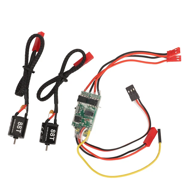 10A BRUSHED ESC Efficient Dual Way Bidirectional 88T Electric Speed ...