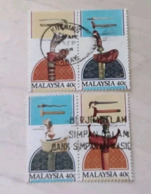 MALAYSIA 1984 POSTAGE Stamps - Traditional Malay Weapons - Complete Set ...