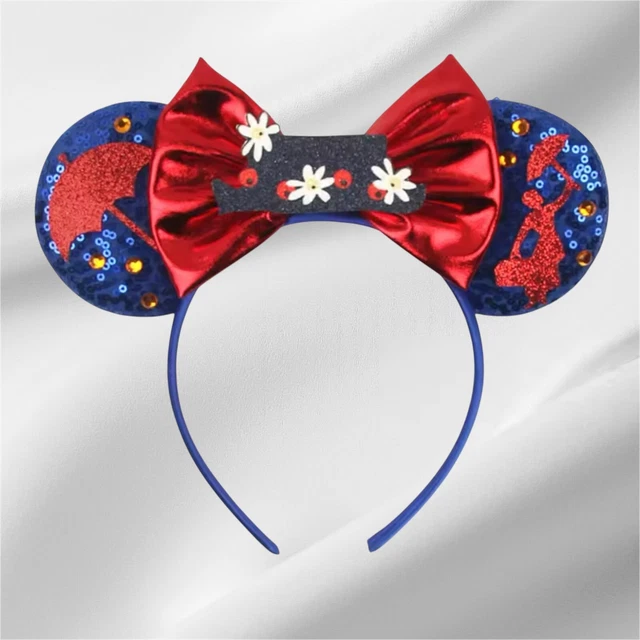 MARY POPPINS MOUSE Ear Headband Disney Inspired Minnie Mickey £4.99 ...