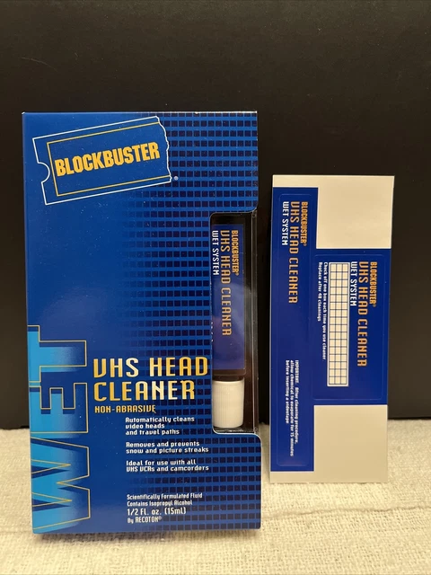 BLOCKBUSTER VIDEO VHS Head Cleaner, VHS Wet System, No Solution EUR 18 ...
